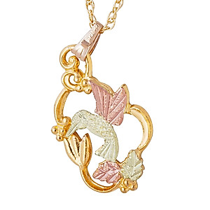 Landstroms Black Hills Gold Humming Bird Pendant in 10k Gold