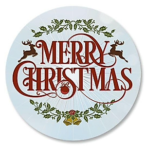 Merry Christmas Envelope Seals - Set of 72, Holly, Bells,