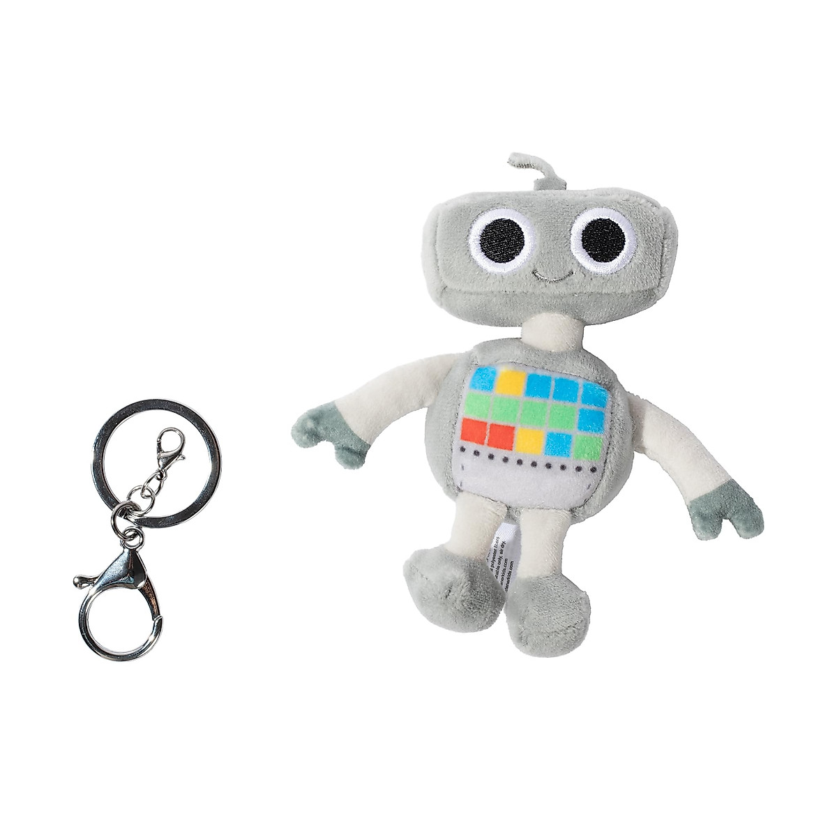 Listener Kids Stuffe Baby Robot Plush Toy with Removable Bag Clip Jett The Robot
