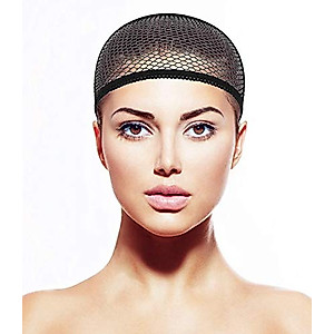 IGS 5 pack Wig Caps Black Mesh Cap, Black Wig Cap, Brown Wig Cap (Including Salon Pro 30 Second Bonding Glue 2 Pack-1 oz each) Hair Extension Styling Wig Making Bonding Adhesive Glue Kit