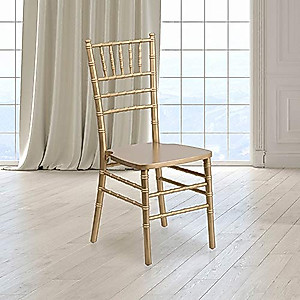 Flash Furniture 2 Pack HERCULES Series Gold Wood Chiavari Chair