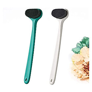 ZCX Body Brushes 2pcs Exfoliating Back Scrubber Shower Brush Bath Body Brush Long Handled Soft Brush Body Brushes