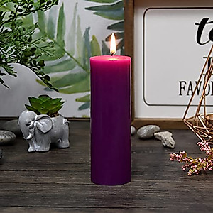 Zest Candle Pillar Candle, 2 by 6-Inch, Purple