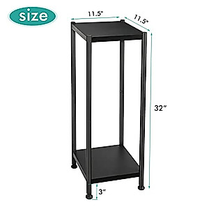 ADEBOLA Tall Plant Stand Indoor, Metal Plant Stand Holder for Indoor Plants, 32 Inch Two Tier Modern Corner Flower Pots Planter Stand for Living Room Balcony