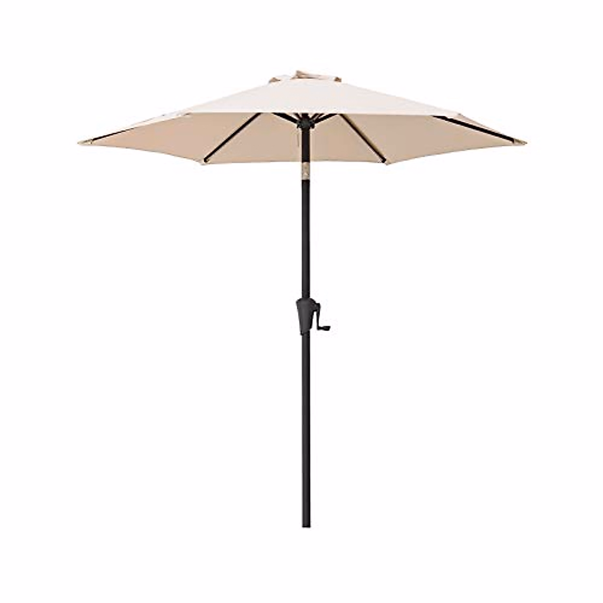 C-Hopetree 7.5 ft Outdoor Patio Market Table Umbrella with Tilt, Beige