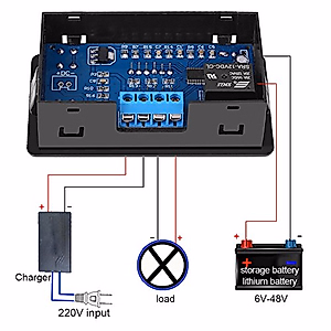 6-48V Battery Charge Controller Under Voltage Control Over Discharge Protection Board for Lead Acid Battery Lithium Battery