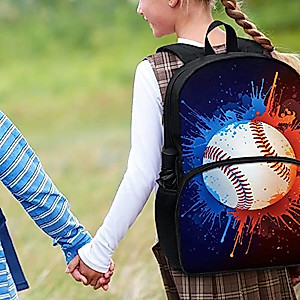 DMOYALA Ice and Fire Football Backpack for Girls Elementary School Kid Bookbag Aesthetic Preppy Girls School Bag Book Bag Laptop Daypack Rucksack