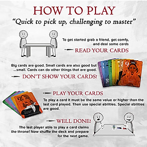 Imposter Games The Imposter Kings, Card Games of Strategy & Intrigue for 2-4 Players Age 8 & up, with a Well-Illustrated Deck of Cards, Exciting Alternative to Adult Board Games or Kids Games