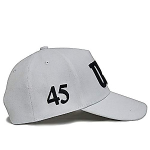 DISHIXIAO USA 2Pack Baseball Cap Polo Style Adjustable Embroidered Dad Hat American Flag for Men and Women (0.USA White-2)