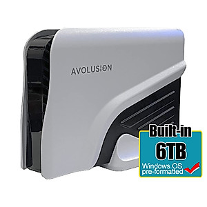 Avolusion PRO-Z Series 6TB USB 3.0 External Hard Drive for WindowsOS Desktop PC/Laptop (White) (Renewed)