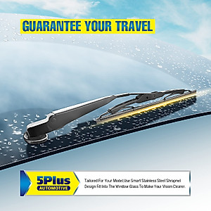 11" Rear Wiper Blade Replacement Generic filter for JEEP Liberty 2012-2008 /GMC 2018-2013 /Cadillac XT5 2021-2017 SRX 2016-2010 CTS 2014-2010 BACK Windshield Wiper Blade