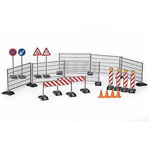 Bruder Construction Set: Railings, Site Signs and Pylons