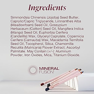 Mineral Fusion Eye Pencil, Dark Brown Eyeliner with Soothing Chamomile, Meadowfoam & Vitamin E, Velvety Smooth, Hypoallergenic Eye Makeup to Line & Define, Long-Lasting Eyeliner Pencil, Touch, 0.04 Oz