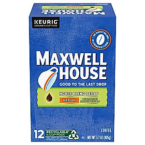 Maxwell House Decaf House Blend K-Cup Coffee Pods (12 ct Box)