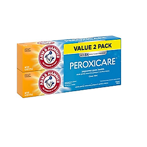 Arm & Hammer Peroxicare Healthy Gums Toothpaste Twinpack, 6 Ounce, 2 Ea, 6 Ounce