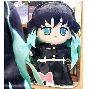 Tokitou Muichiro Plush，9.8inch Cartoon Anime Characters Tokitou Muichiro Stuffed Figure Cute Soft Pillow，Cosplay Props for Kids Fans Adults Game Lovers Decorative