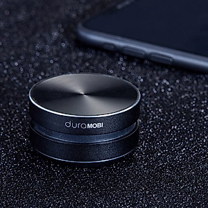 CalmGeek Bone Conduction Speakers, True Wireless Speakers BT5.0 Speaker 2 Pack Humbird Speakers Mini Portable Loud Stereo Sound Built-in Mic Sound Box with Magnetic Fixing Piece(Black-2pcs)