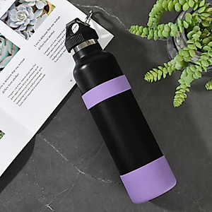 6 pcs Replacement Straws & Protective Flex Bottle Boot compatible with Hydro Flask Water Bottles 12oz to 24oz