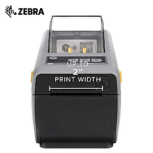 Zebra - ZD410 Direct Thermal Desktop Printer for labels, Receipts, Barcodes, Tags, and Wrist Bands - Print Width of 2 in - USB, Bluetooth, and Wifi Connectivity - ZD41022-D01W01EZ (Renewed)