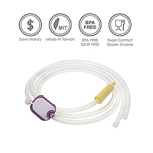 Maymom Tubing Compatible with Elvie Stride Pump; Not Original Elvie Stride Pump Parts or Accessories, Replacement Parts for Elvie Stride Tubing