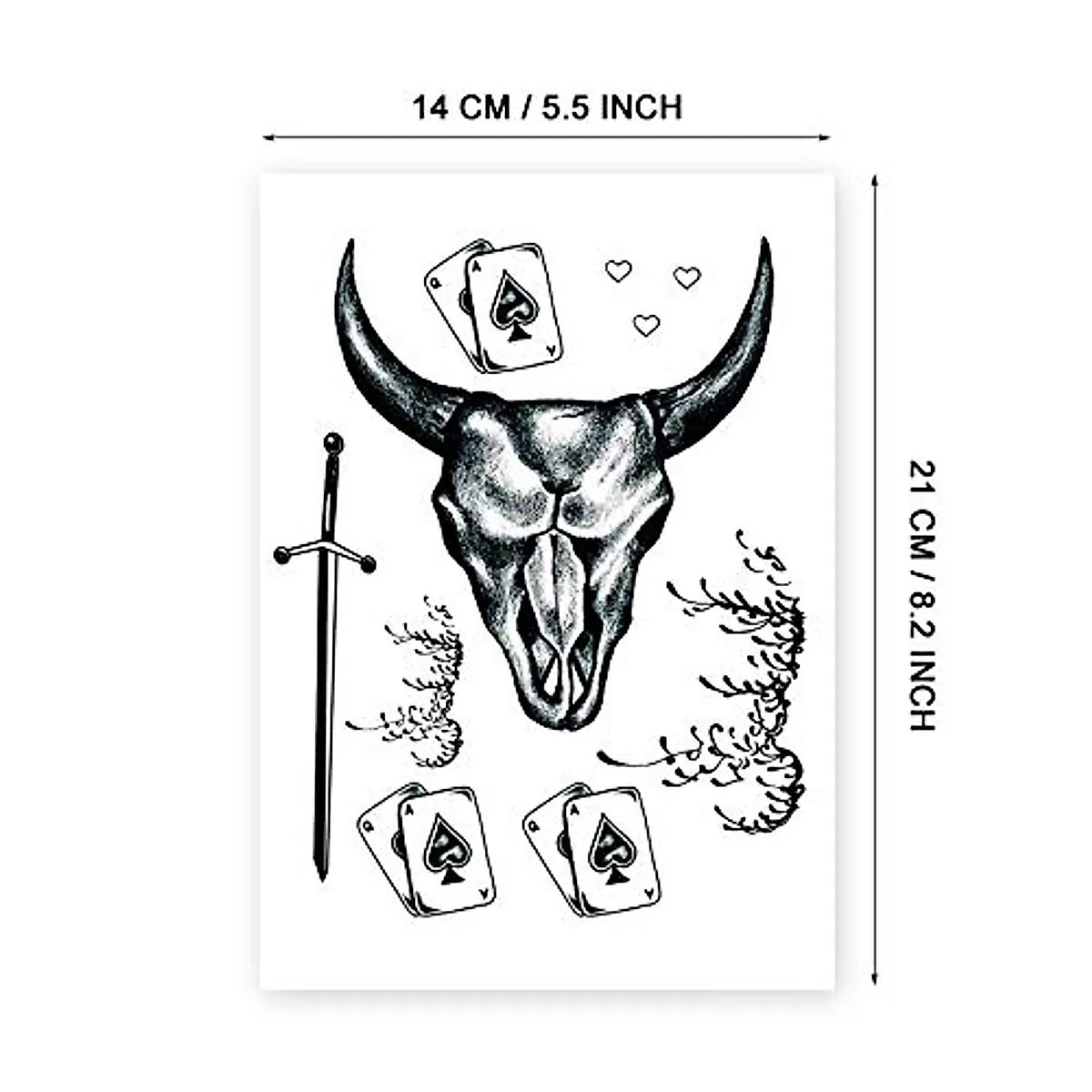 Temporary Face Tattoos, Playboy Bunny Tattoo Prisoner Tattoos, Fake Barbed Wire Tattoo Sticker Set for Halloween Costume