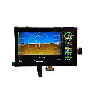5 Inch Sunlight Readable Touch Screen 800x480 IPS LCD Display for Raspberry Pi 3/4 (or Any HDMI Source with no Touch)