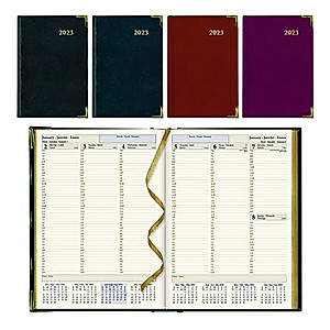 Brownline 2023 Executive Weekly Planner, Appointment Book, 12 Months, January to December, Sewn Binding, 10.75" x 7.75", Assorted Colors, Trilingual (CBE512.ASX-23)