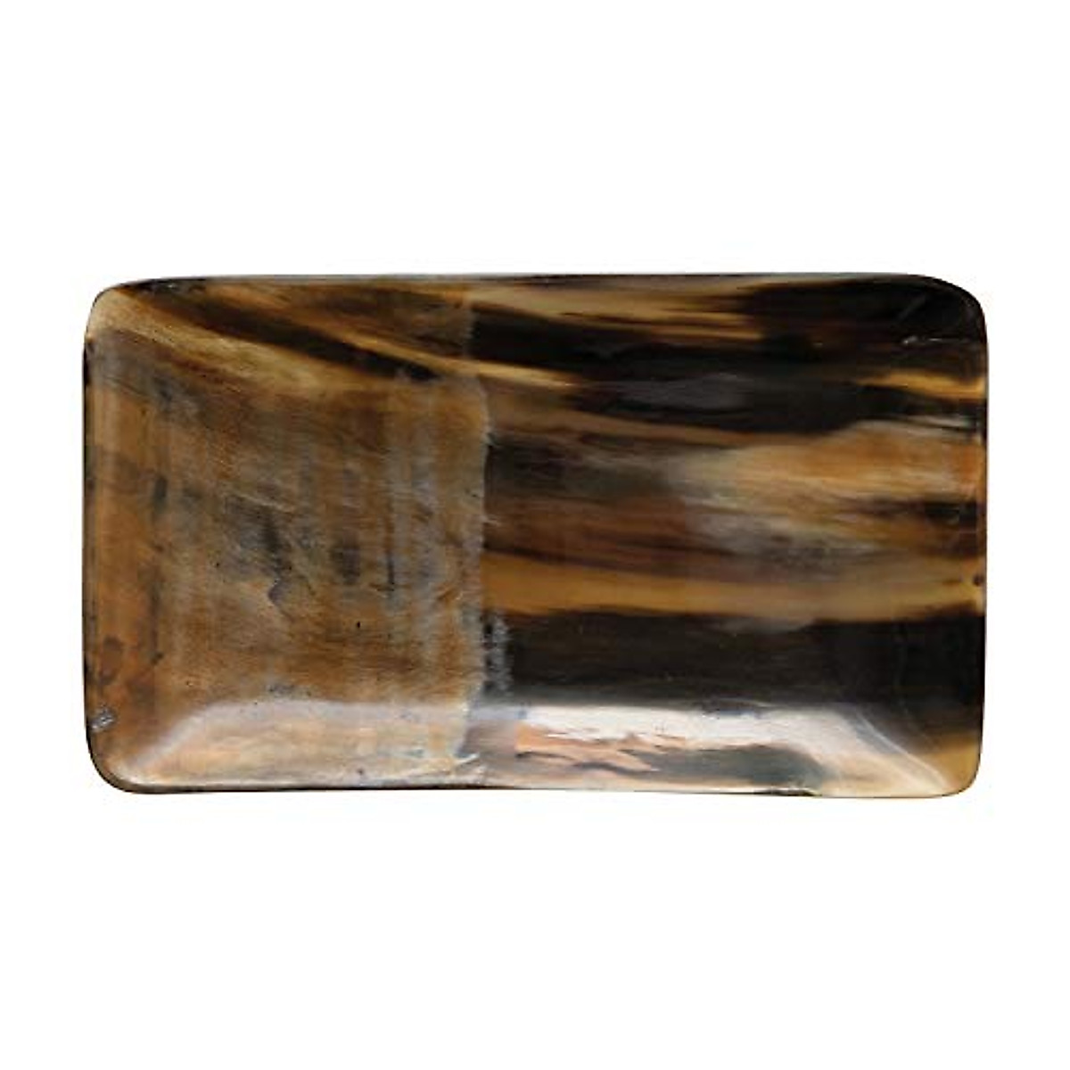 Creative Co-Op Horn (One Will Vary) Tray, Natural