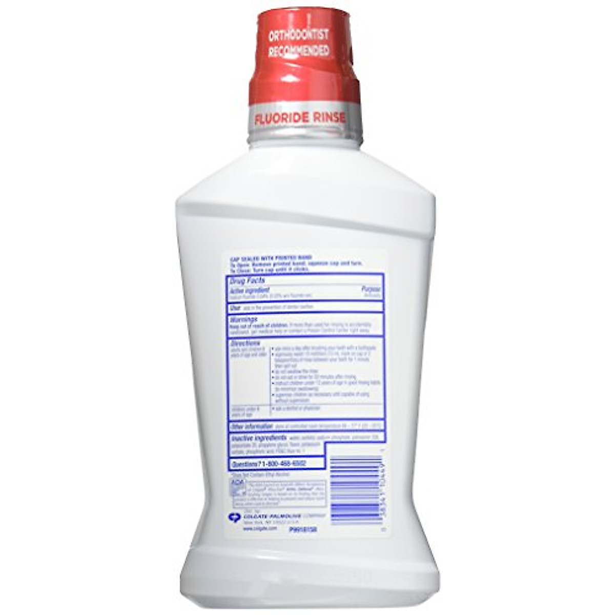 Colgate Phos-Flur Anti-Cavity Fluoride Rinse Mint 16.9 Fl oz (Pack of 3)