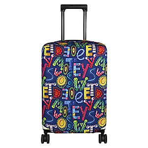 MININOVA Travel Luggage Cover Suitcase Protector Fits 27-30 Inch Luggage, Alphabet L