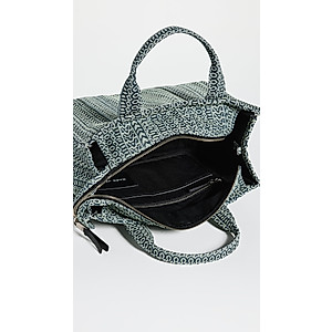 Marc Jacobs Women's The Medium Tote, Sun Faded Denim, Green, Graphic, One Size