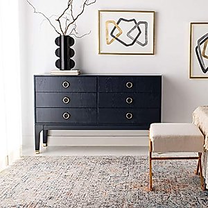 Safavieh Couture Home Lorna Navy 6-drawer Dresser