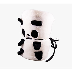 Yaseenit Security Blanket Soft Baby Blankets Unisex Baby Gifts Valentine's Day Baby Gifts for Newborn Boys and Girls Baby Snuggle Toy Baby Stuffed Animal. (Panda)