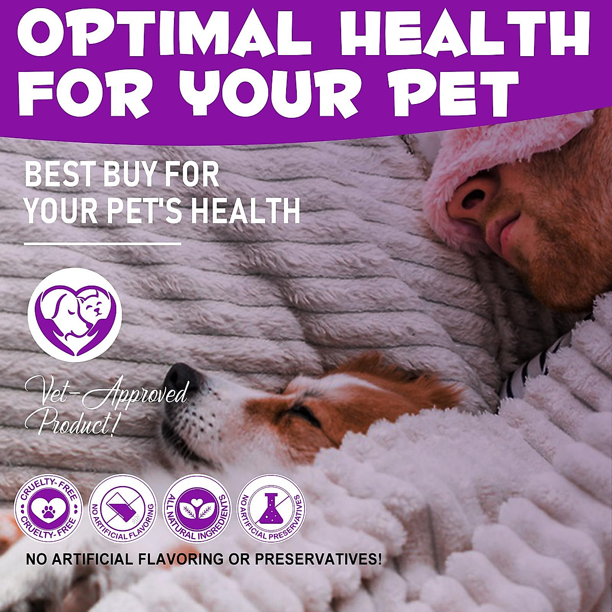 Dog Melatonin - Melatonin for Dogs - Dog Melatonin for Small Dogs - Cat Melatonin - Anxiety & Stress Relief - Promote Relaxation & Deep Sleep for Cat & Dog