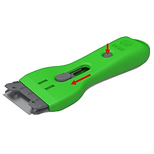 Riteknife SL100 Safety Scraper, World's First True Safety Scraper, Spring-loaded Safety Mechanism, Blade Retracts After Use, Protects From Injury, Built For Durability, Ambidextrous Ergonomic Handle