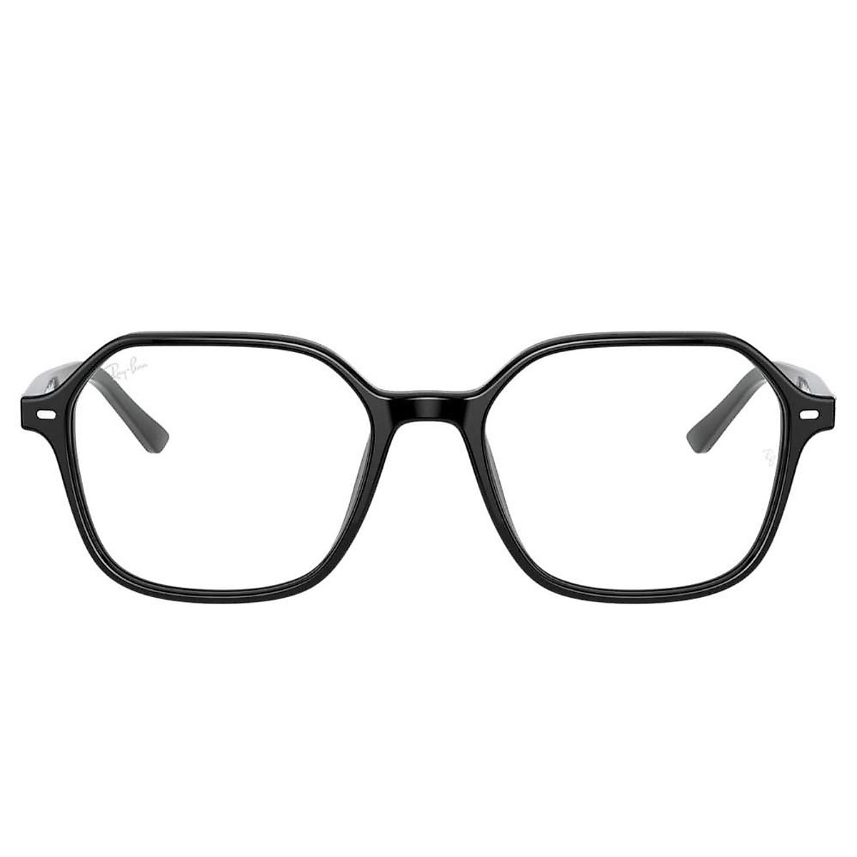 Ray-Ban RX5394 John Square Prescription Eyeglass Frames, Black/Demo Lens, 49 mm