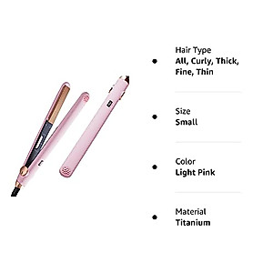 TYMO Flat Iron Hair Straightener and Curler 2 in 1 with 10s Fast Heating, 1 Inch Professional Titanium Straightening Curling Iron with 32 Adjustable Temp and Automatic Shut Off