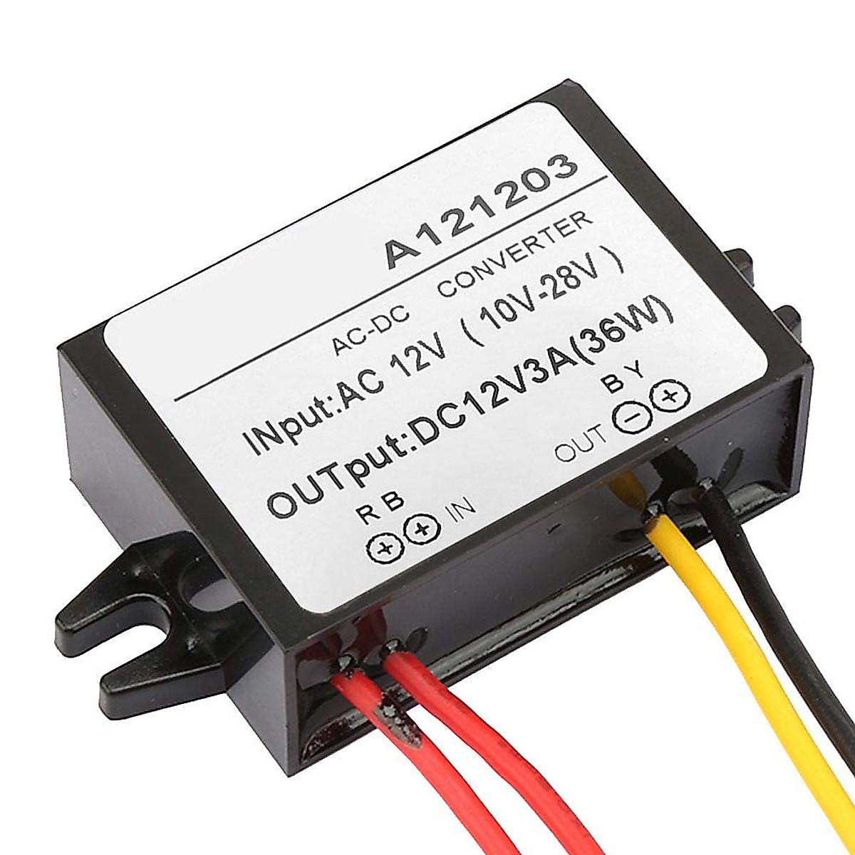 Step Down Power Supply, Car Voltage Regulator, AC 10-28V to DC 12V Converter AC-DC Power Supply Module(3A)