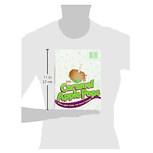 Tootsy-Roll Caramel Apple Pops - Caramel Covered Green Apple Candy Lollipops - Gluten Free Candy with Display Box Package with Couger Card Bundle - 48 Count