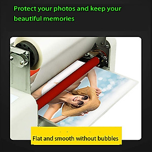 Thermal Laminating Film Rolls, Clear Stretch Film Laminating Rolls 25 inches x 500 feet, 1 Inch Core 1.2 Mil Glossy Finish Film for Printed Protection(2 Rolls)