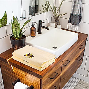 Quera 2 Pack Turkey Thanksgiving Hand Towels Embroidered Premium Luxury Decor Fall Bathroom Decorative Dish Set for Drying, Cleaning, Cooking, Autumn 13.7'' x 29.5'',White,Gobble til You Wobble