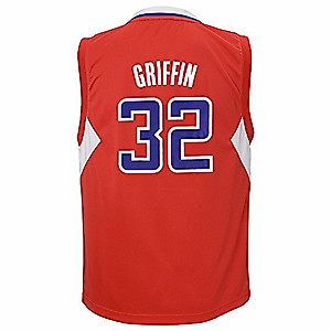 adidas Blake Griffin Los Angeles Clippers NBA Red Official Away Road Replica Basketball Jersey for Youth (XL)