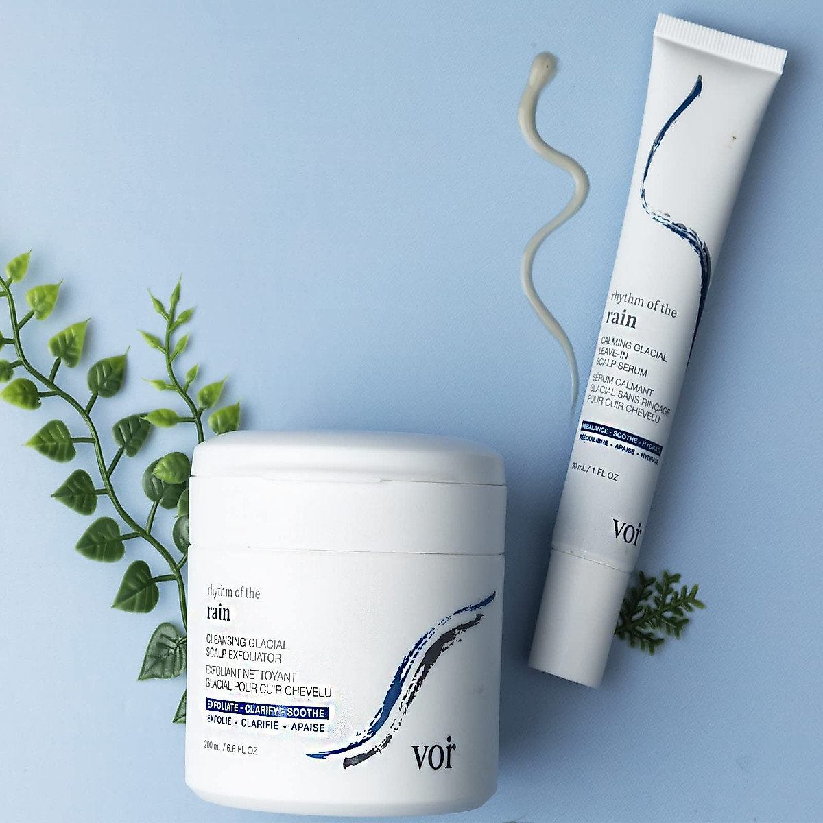 Voir Haircare Rhythm of the Rain Calming Glacial Leave-in Scalp Serum 1.0 Fl Oz