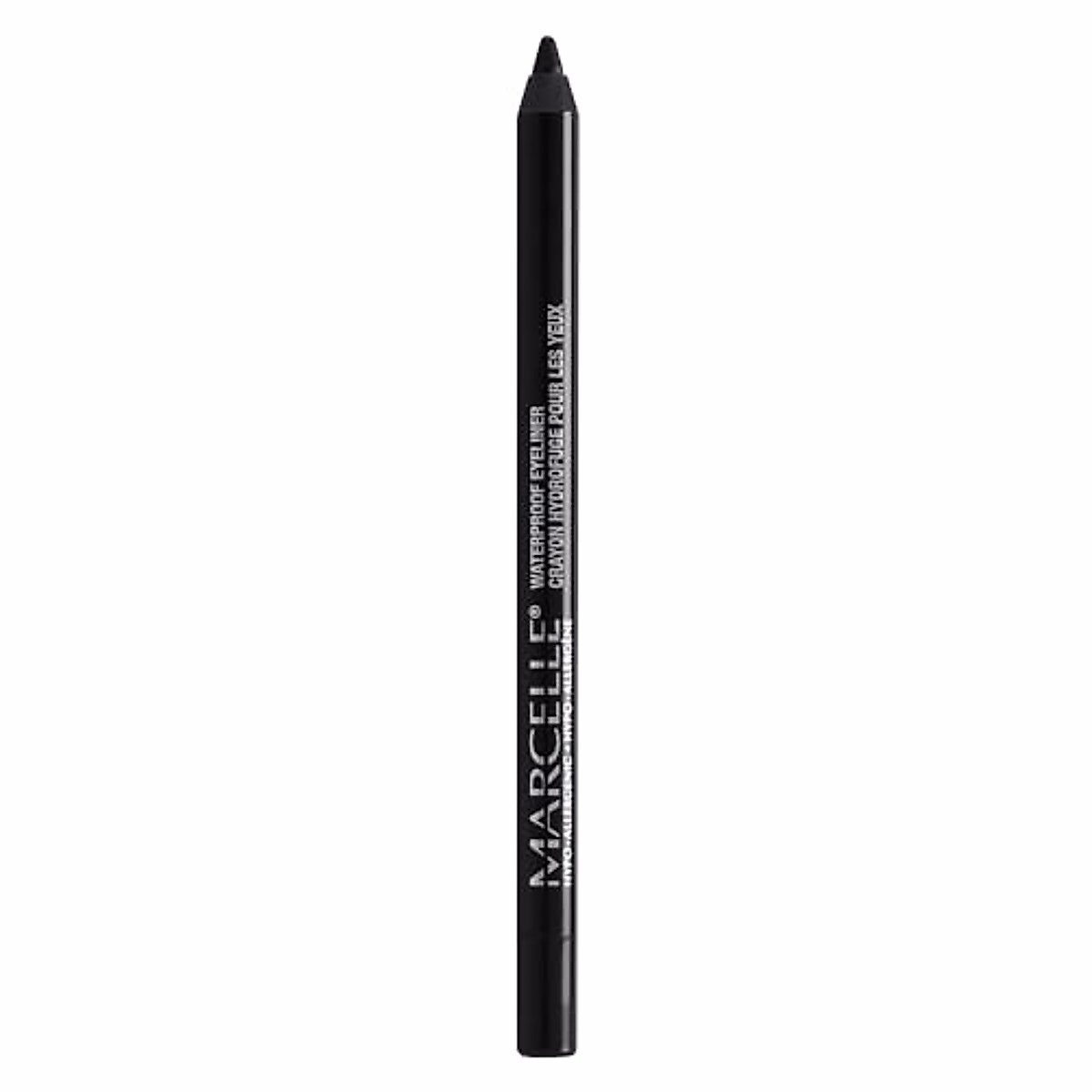 Marcelle Waterproof Eyeliner, Midnight Black, Eye Pencil, Creamy Formula, Long-Lasting, Waterproof, Smudge-Proof, Fragrance-Free, Hypoallergenic, Cruelty-Free, 0.04 Oz.