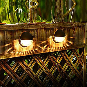 QQWJSH Solar Wall Light 4pcs LED Outdoor Waterproof Home Garden Wall Light Decoration Night Light Wall Washer Garden Light