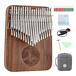 LOOP Kalimba Thumb Piano 32 Key C-Tuned Musical Instruments Double Layer Flat Board Popular Board Instrument with Kalimba Song Book,Tuning & More for Children Adults Beginners and Professionals