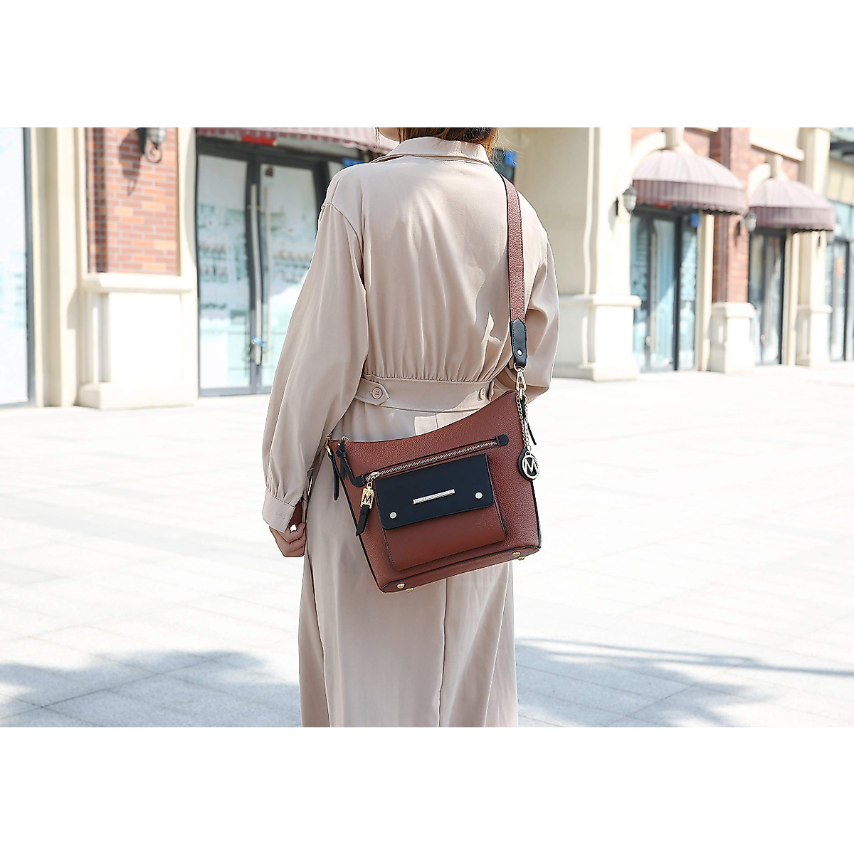 MKF Collection Crossbody Bag for Women, Shoulder Bag Lady Large Messenger Purse By Mia K