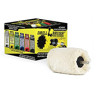 Drill Brush - Soft - Cotton - Cone - Buffer Polisher - Car Buffer - Buffing Wheel - Polisher - Metal - Chrome - Stainless Steel - Aluminum - Titanium - Glass - Wood - Buffer - Wheels - Rims - Engine
