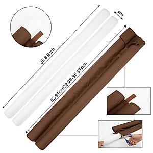 YOUXI Door Draft Stopper, Adjustable 32" to 38", Reduces Noise, Cold Air & Dust, Machine-Washable, Energy Saving