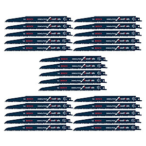 Bosch RDN9V 25P 9-Inch 5/8T Demolition reciprocating Saw Blades - 25 Pack